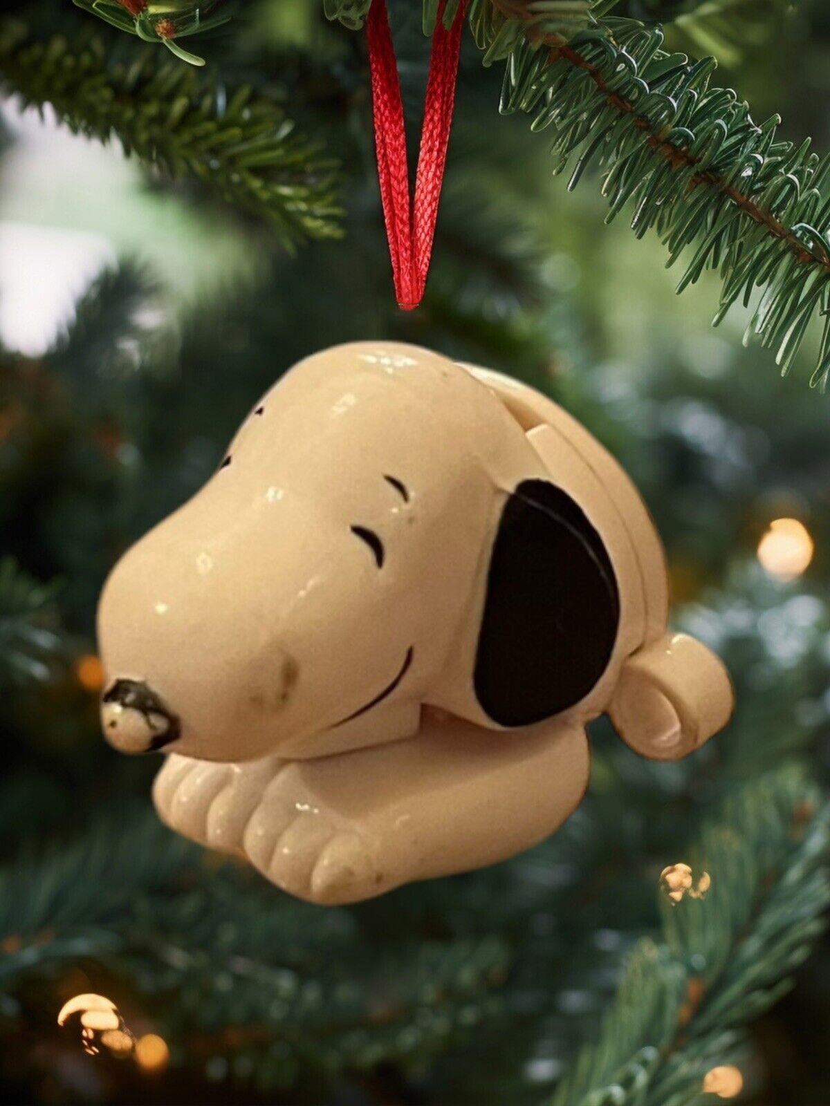 ORNAMENT Peanuts Snoopy Sitting Bank w/ Stopper 1958 / 1966 Japan 1.5 ...