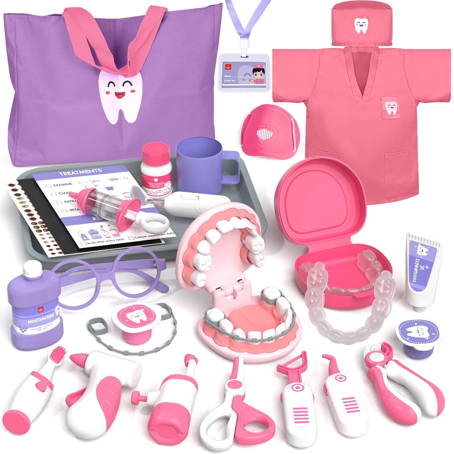 Doctor Kit for Kids, Dentist Playset, Pretend Doctor Kit Dentist ...