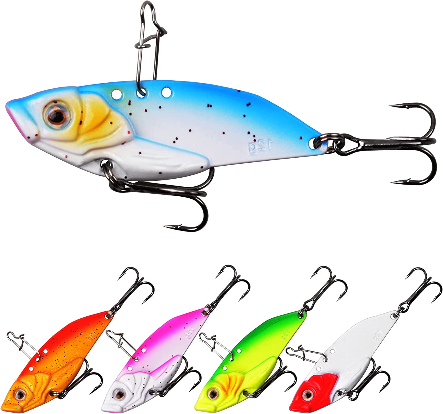 OROOTL Blade Baits Fishing Lures Kit, Metal Spinner for Bass, Walleye ...