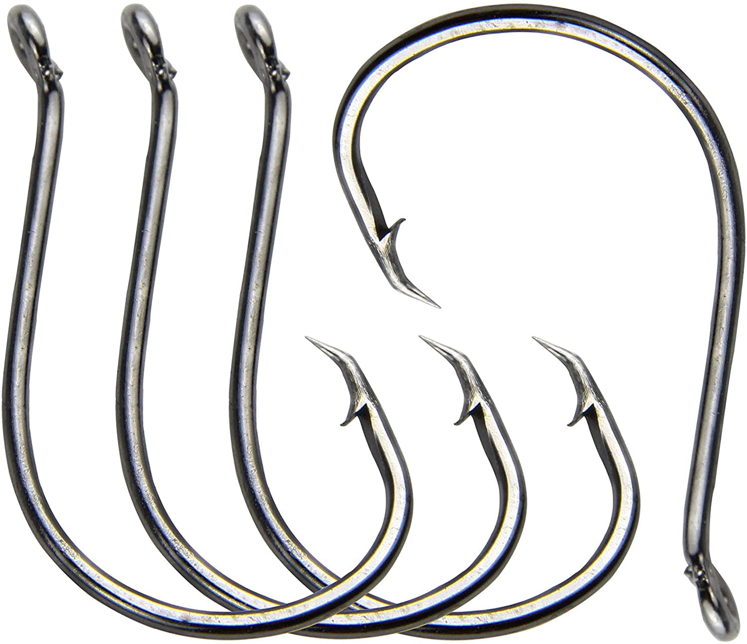 OROOTL Assortment of Sea Fish Barb Circle Hooks, 100pcs 2X Strong ...