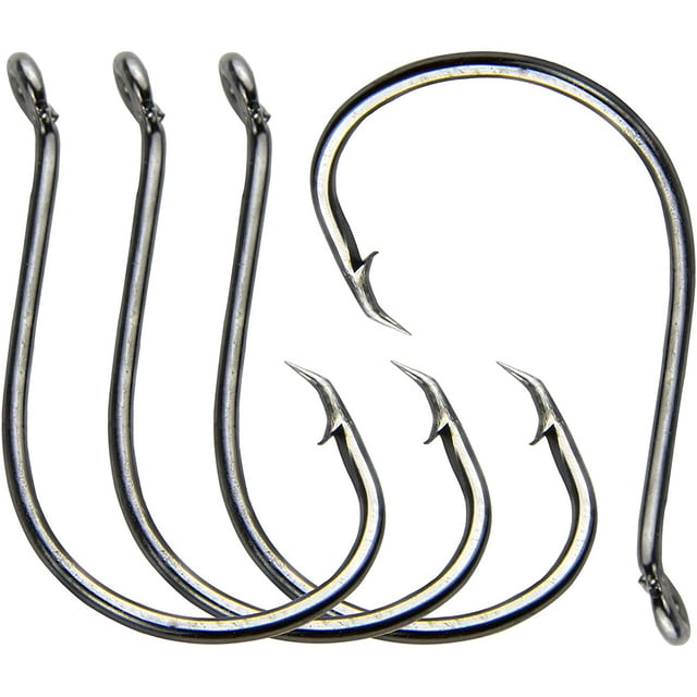 OROOTL Assortment of Sea Fish Barb Circle Hooks, 100pcs 2X Strong ...
