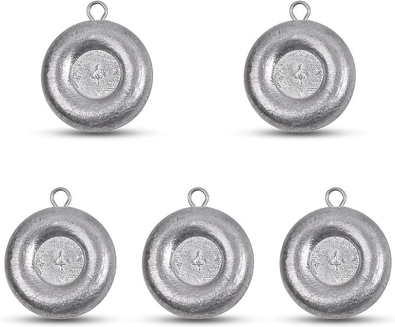OROOTL 8 Pack Disc Coin Lead Fishing Weights for Saltwater Surf Fishing ...