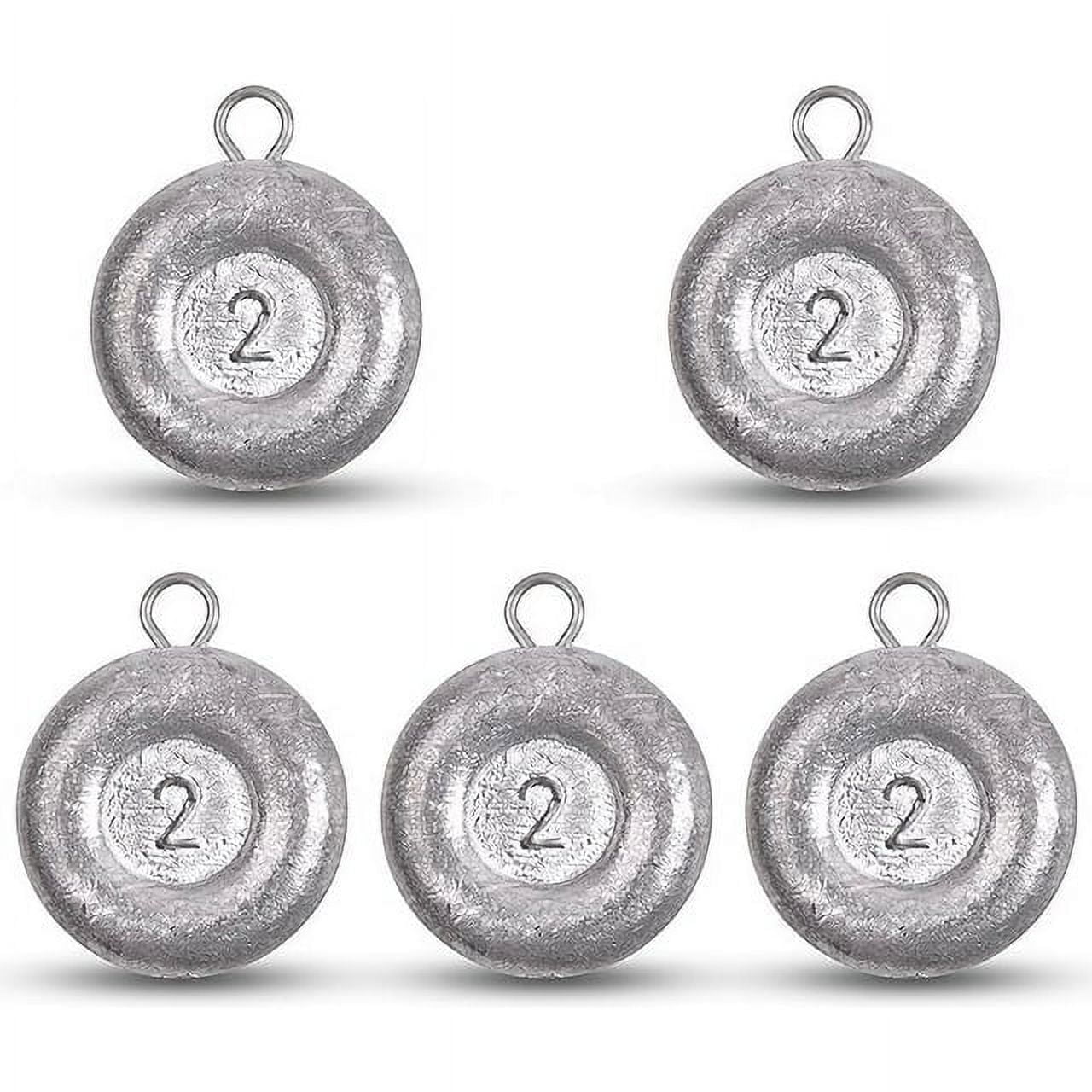 OROOTL 5pcs Disc Sinkers Fishing Weights,Coin Sinkers Weights Saltwater ...
