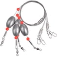 OROOTL Fishing Egg Sinker Weight Rigs 6pcs Flounder Rig Saltwater ...