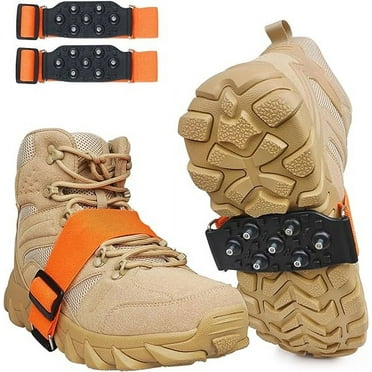 Autmor Ice Cleats, Ice Grips Traction Cleats Grippers Non-Slip Over ...