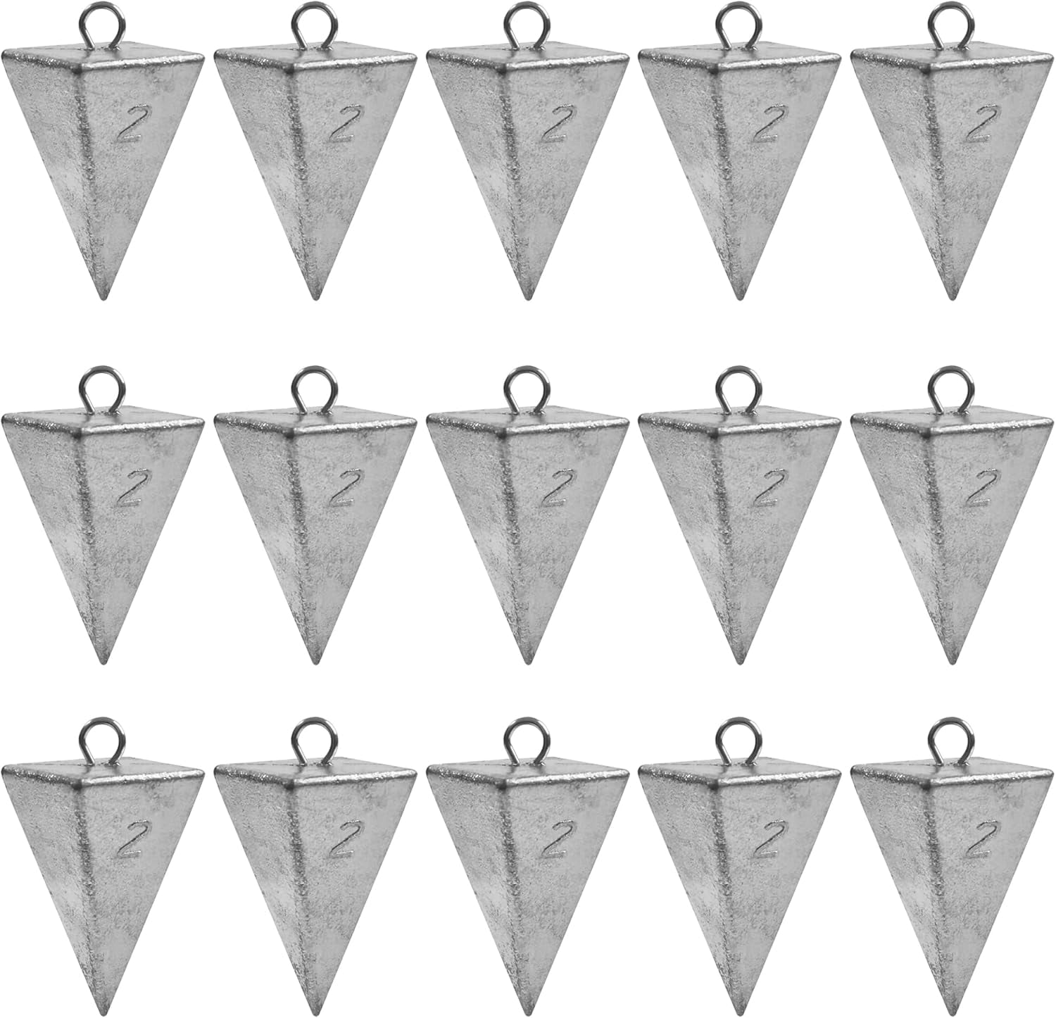 OROOTL Pyramid Sinkers Fishing Weights Saltwater Bullet Fishing Weights ...