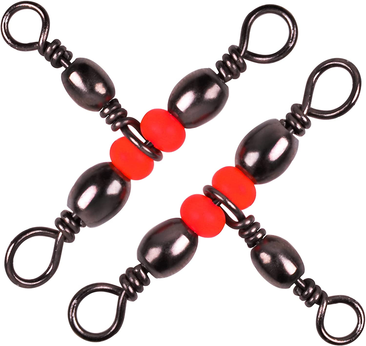 OROOTL T-Shape Three 3 Way Fishing Swivel Brass Barrel Triple Swivel ...