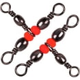 OROOTL T-Shape Three 3 Way Fishing Swivel Brass Barrel Triple Swivel ...