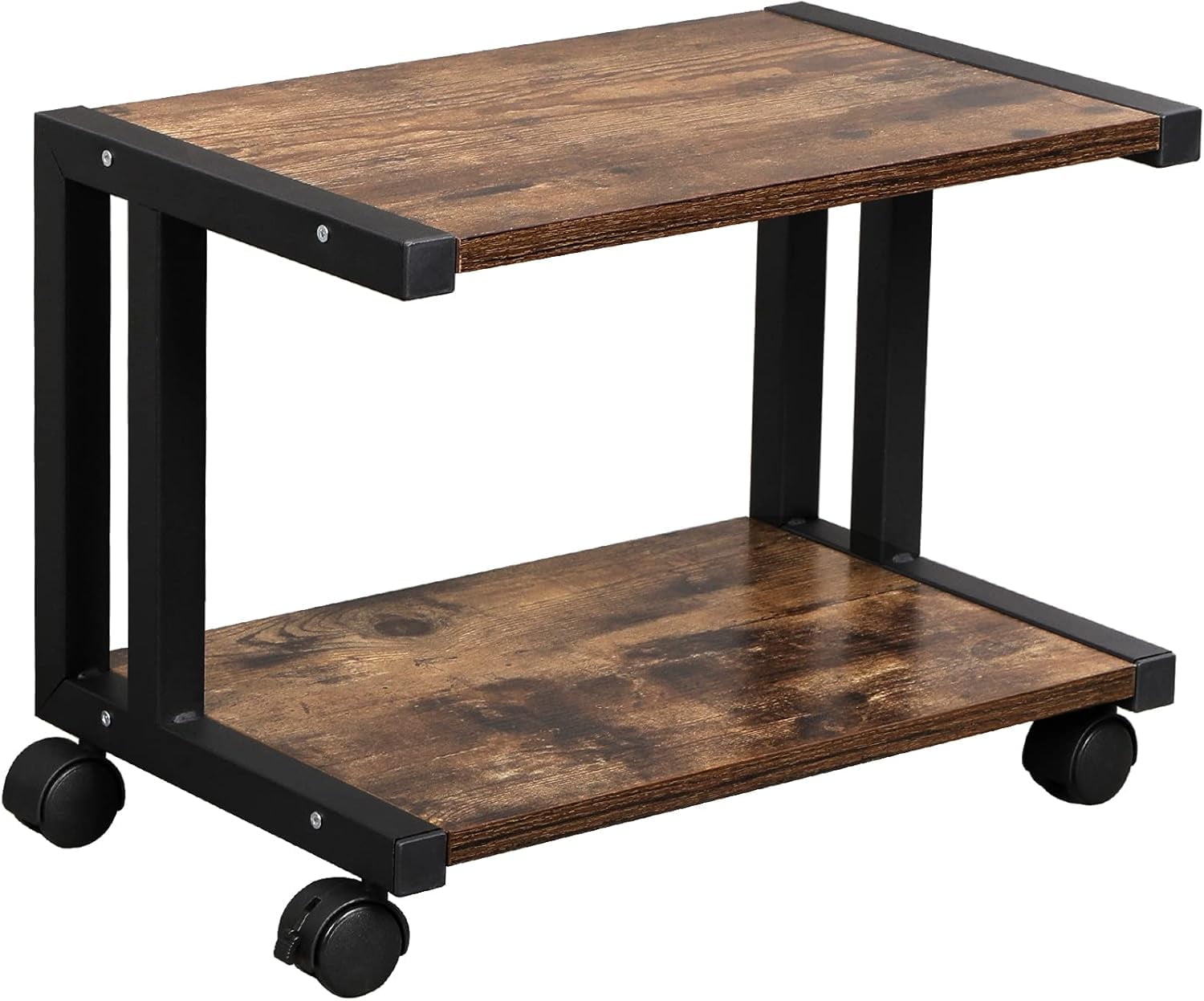 OROPY Vintage 2-Tier Printer Rolling Cart with Wheels, Mobile Stand for ...