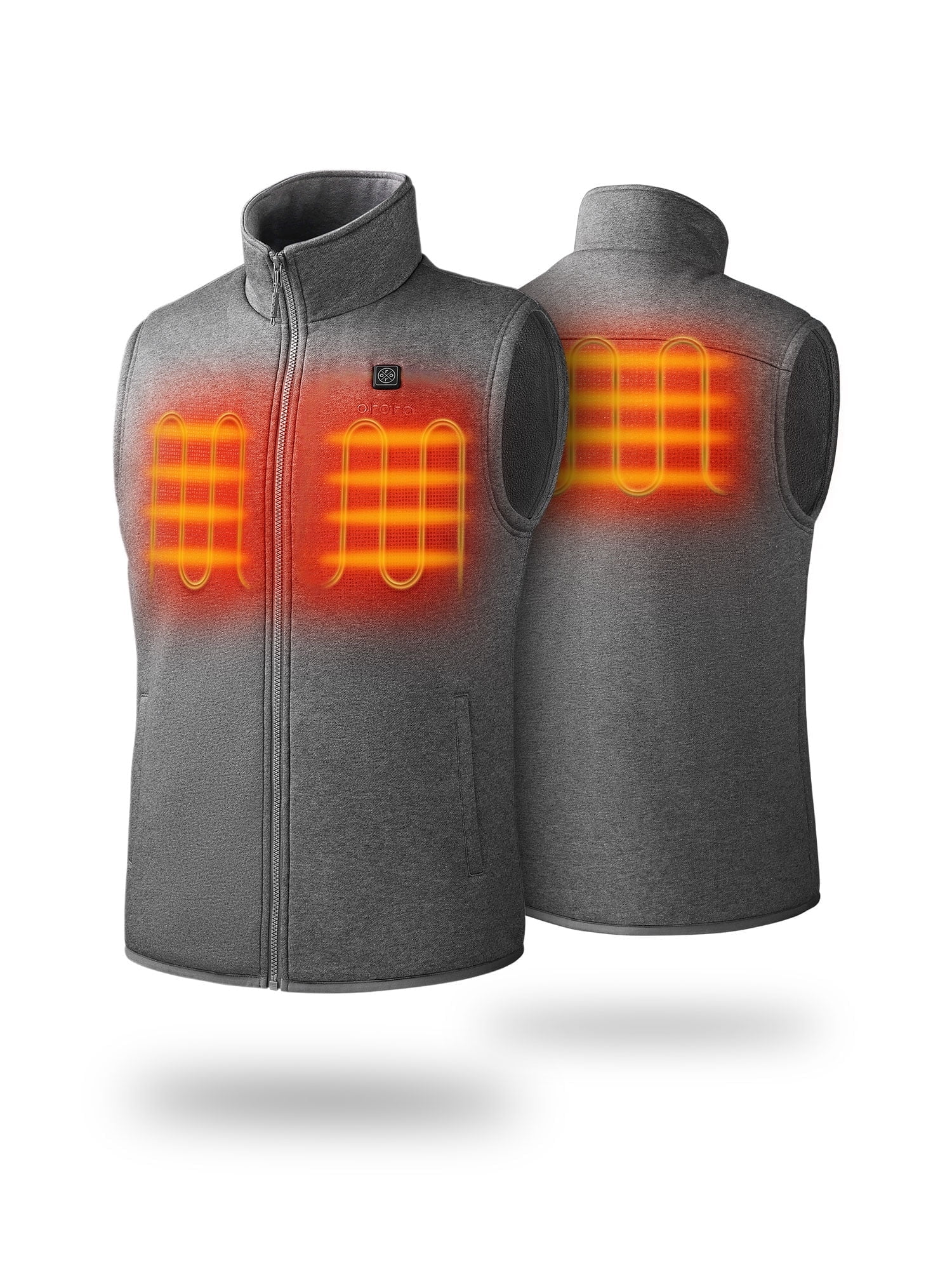 ORORO Fleece Heated Vest for Men with Battery, Battery Powered Heating ...