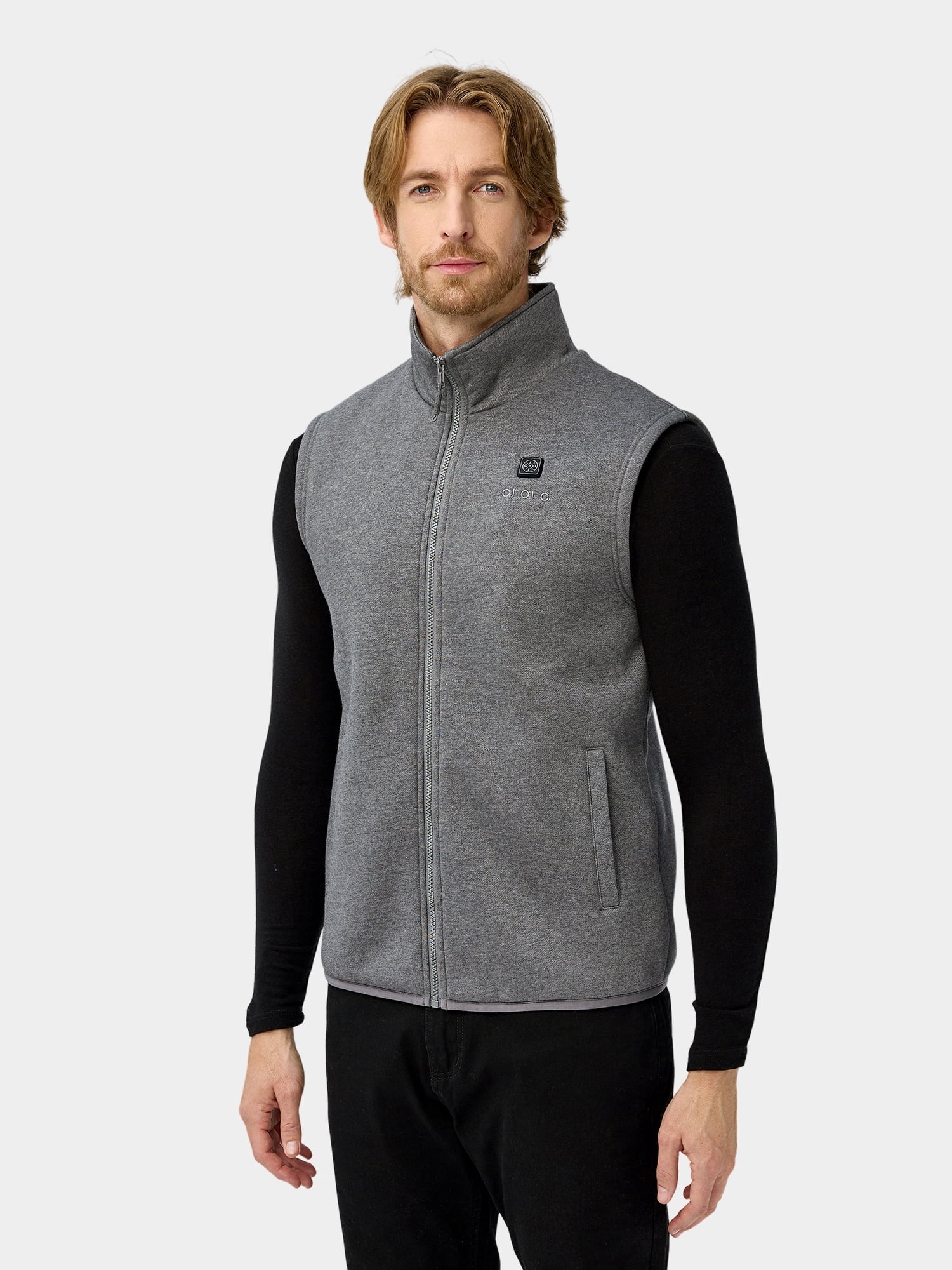 ORORO Fleece Heated Vest for Men with Battery, Battery Powered Heating ...