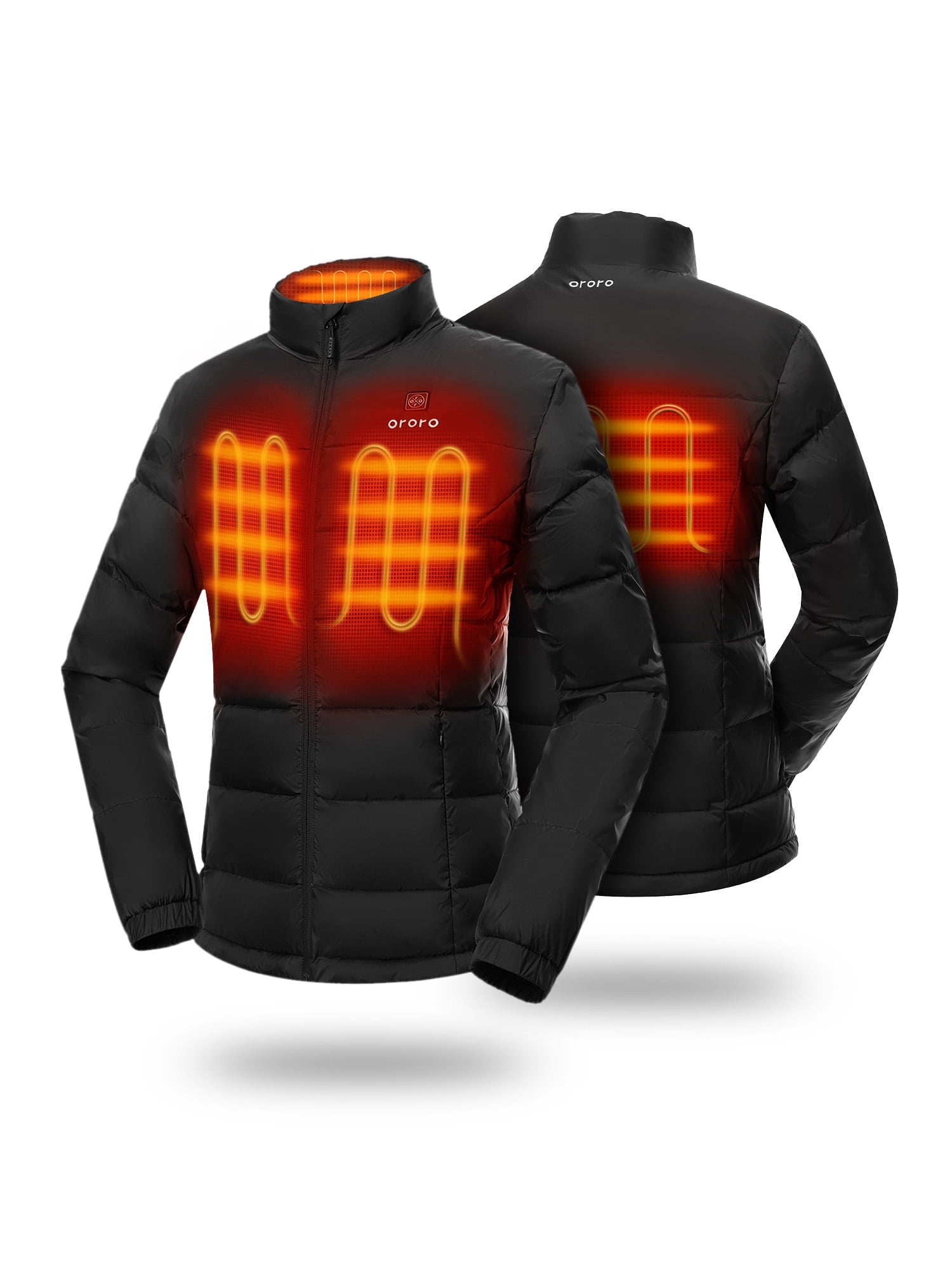 ORORO Puffer Heated Jacket for Women with Battery, Heating Jacket for ...