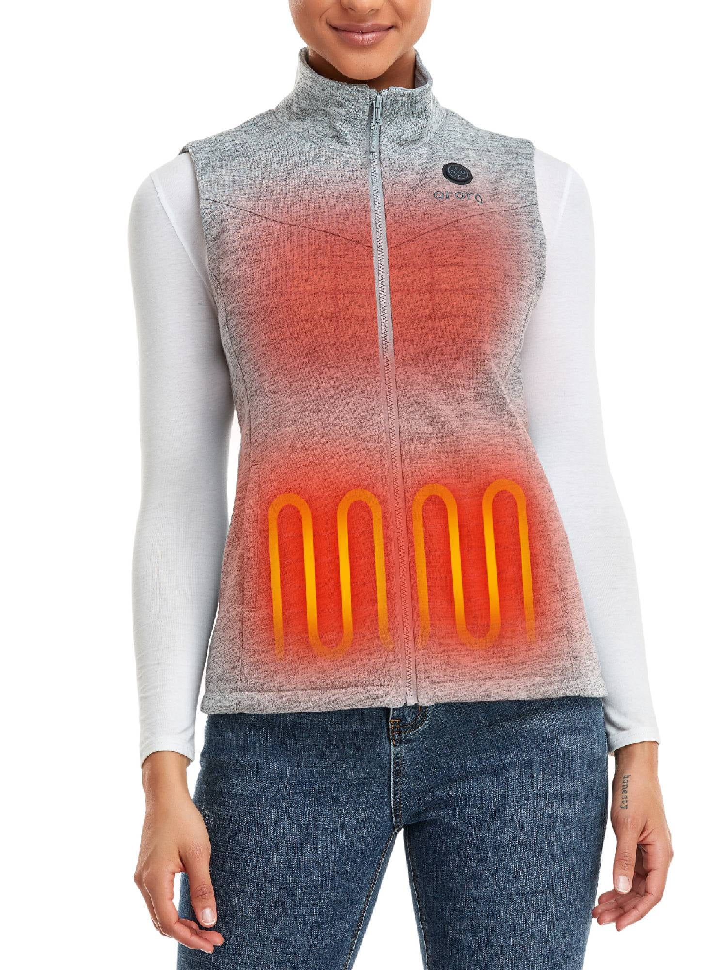 ORORO Women's Fleece Heated Vest with Battery, Heating Vest Electric ...