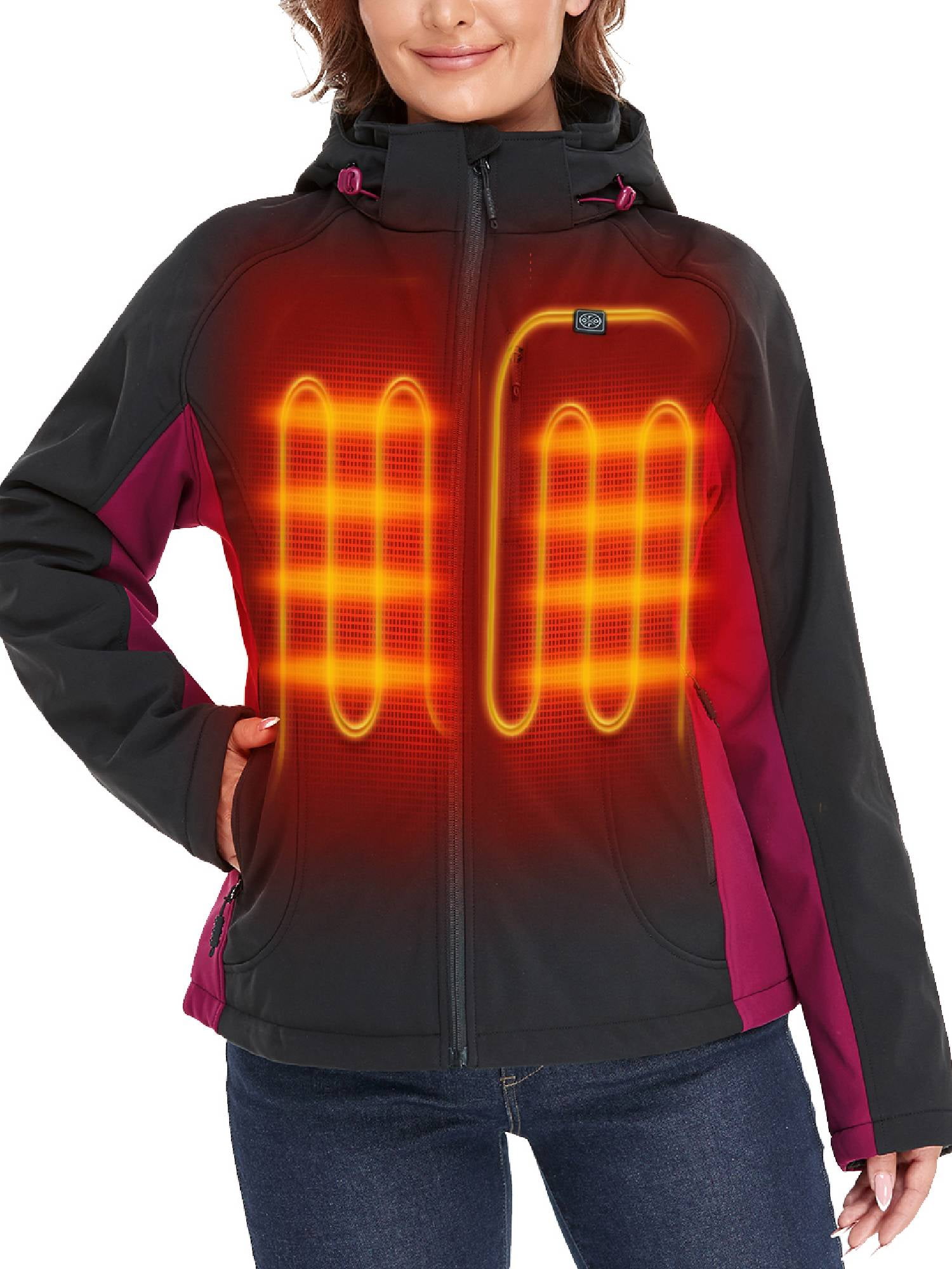 ORORO Women’s Heated Jacket with Battery, Heating Jacket with Removable ...