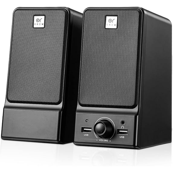 OROW USB Computer Speakers,Hi-Fi Stereo PC Speakers,16W Desktop Speaker ...