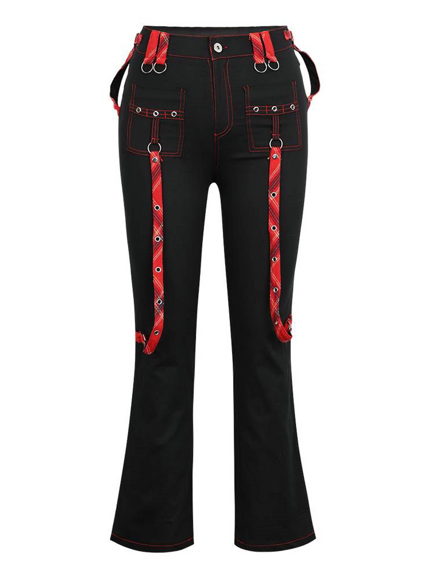 ORQ Women Gothic Style Splice Artsy Casual Full-length Pants - Walmart.com