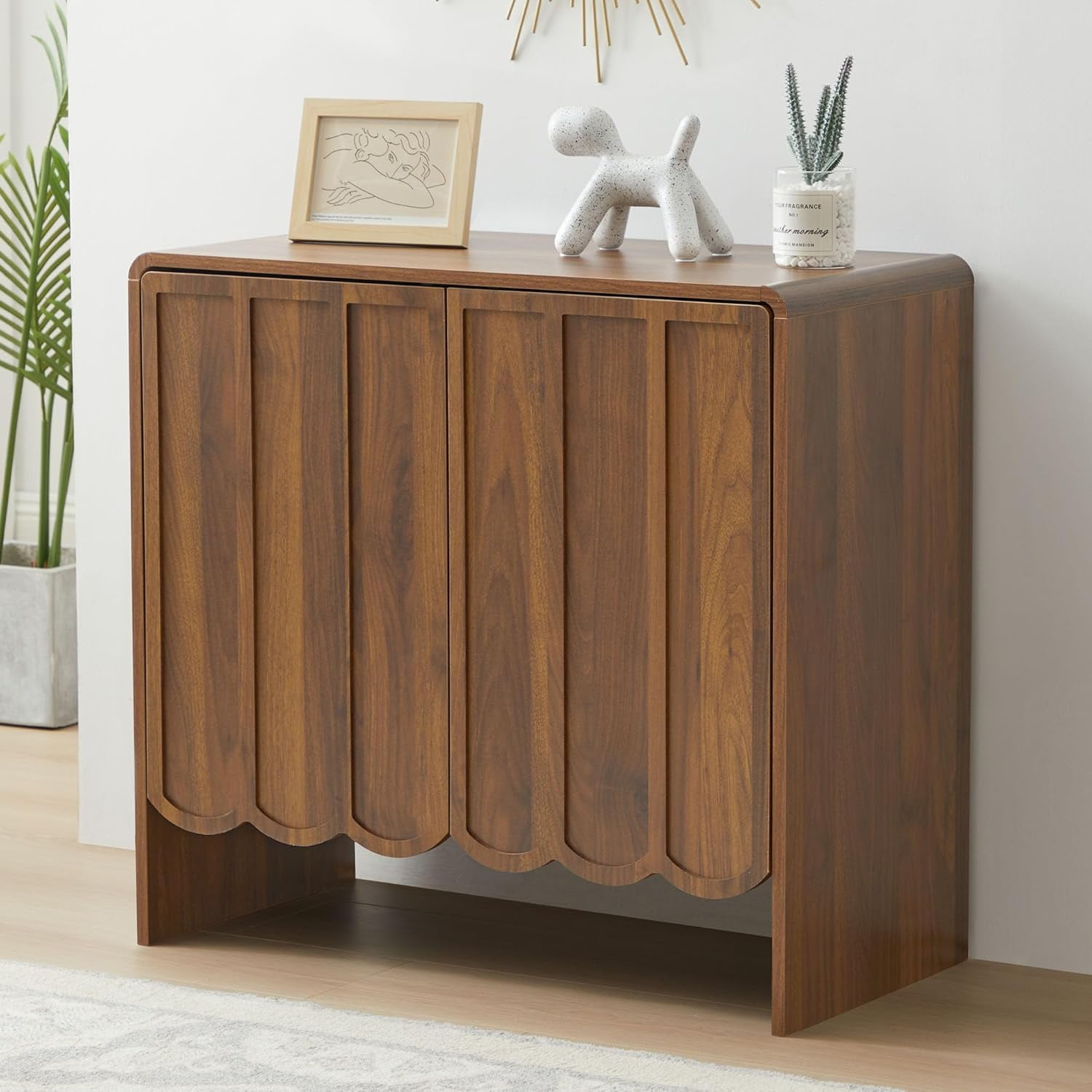 ORRD Sideboard Buffet Cabinet, Accent Storage Cabinets with 2 Doors ...
