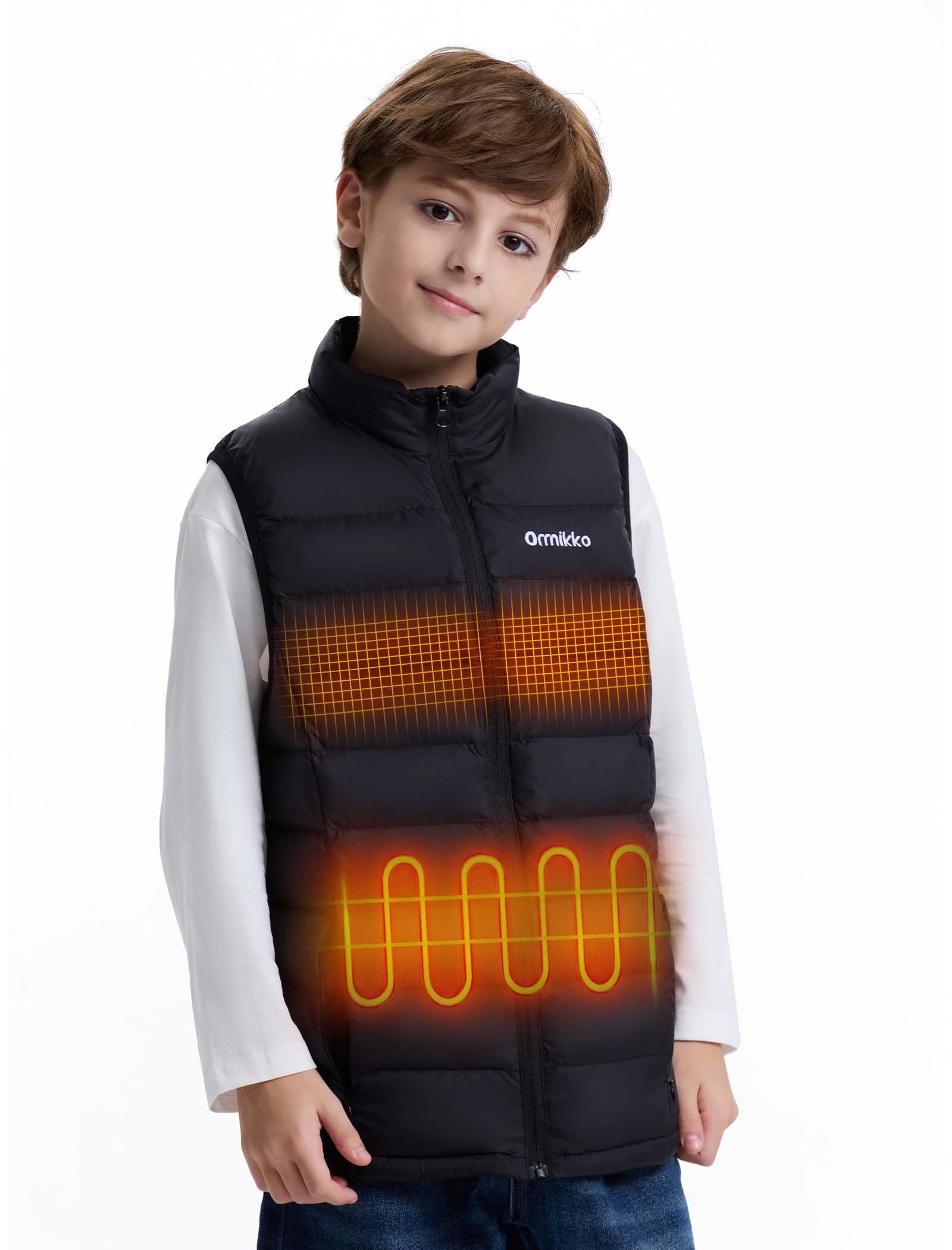ORRNIKKO Kids' Heated Vest with Battery Pack – Lightweight Electric ...
