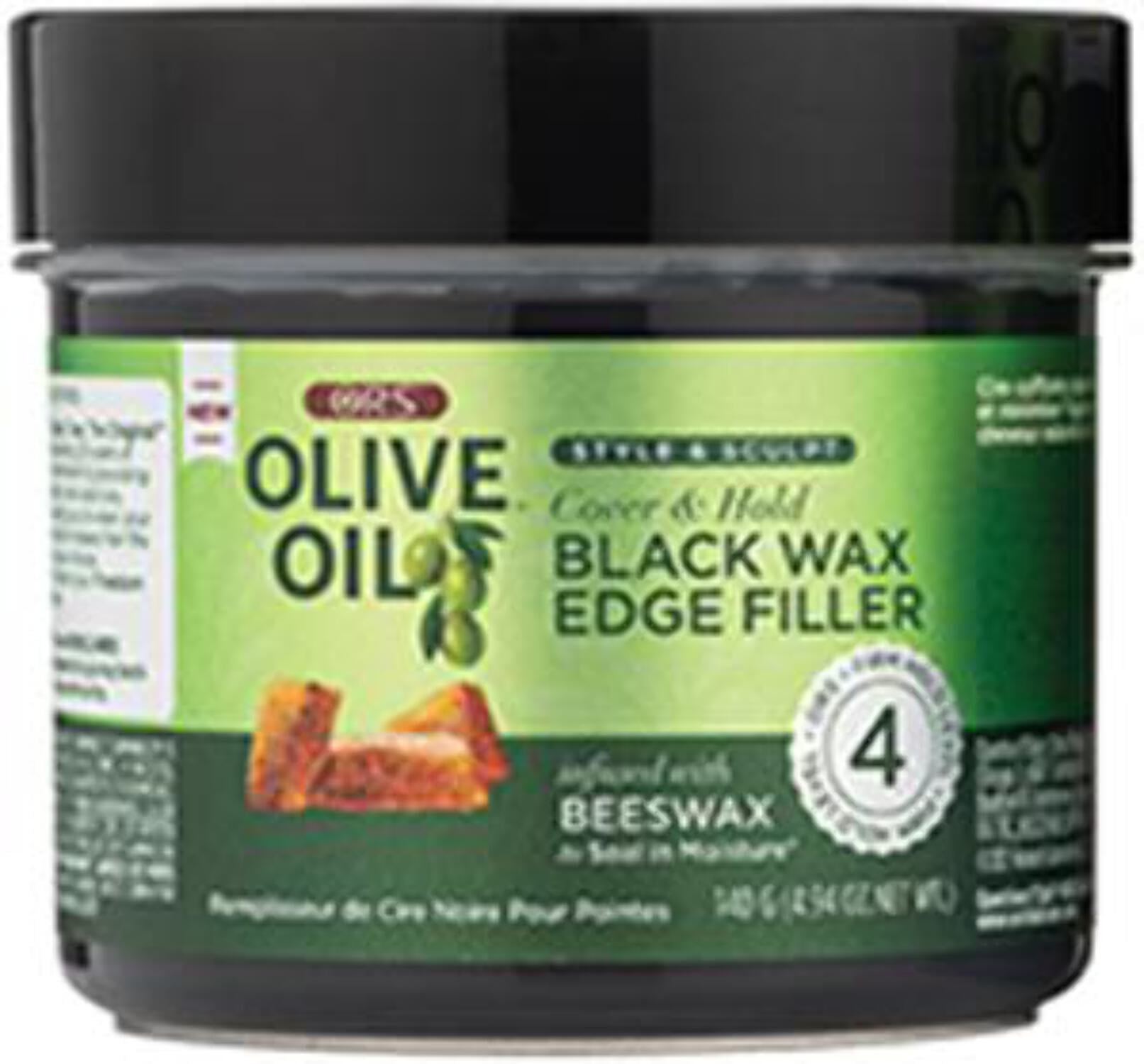 ORS Olive Oil Black Wax Edge Filler, Extreme Hold Beeswax Edge Control ...