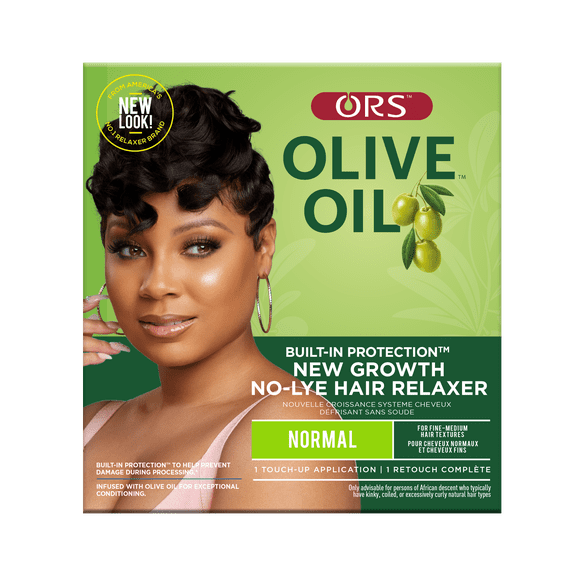 ORS Olive Oil No-Lye Hair Relaxer Kit, Normal Strength for Fine to ...