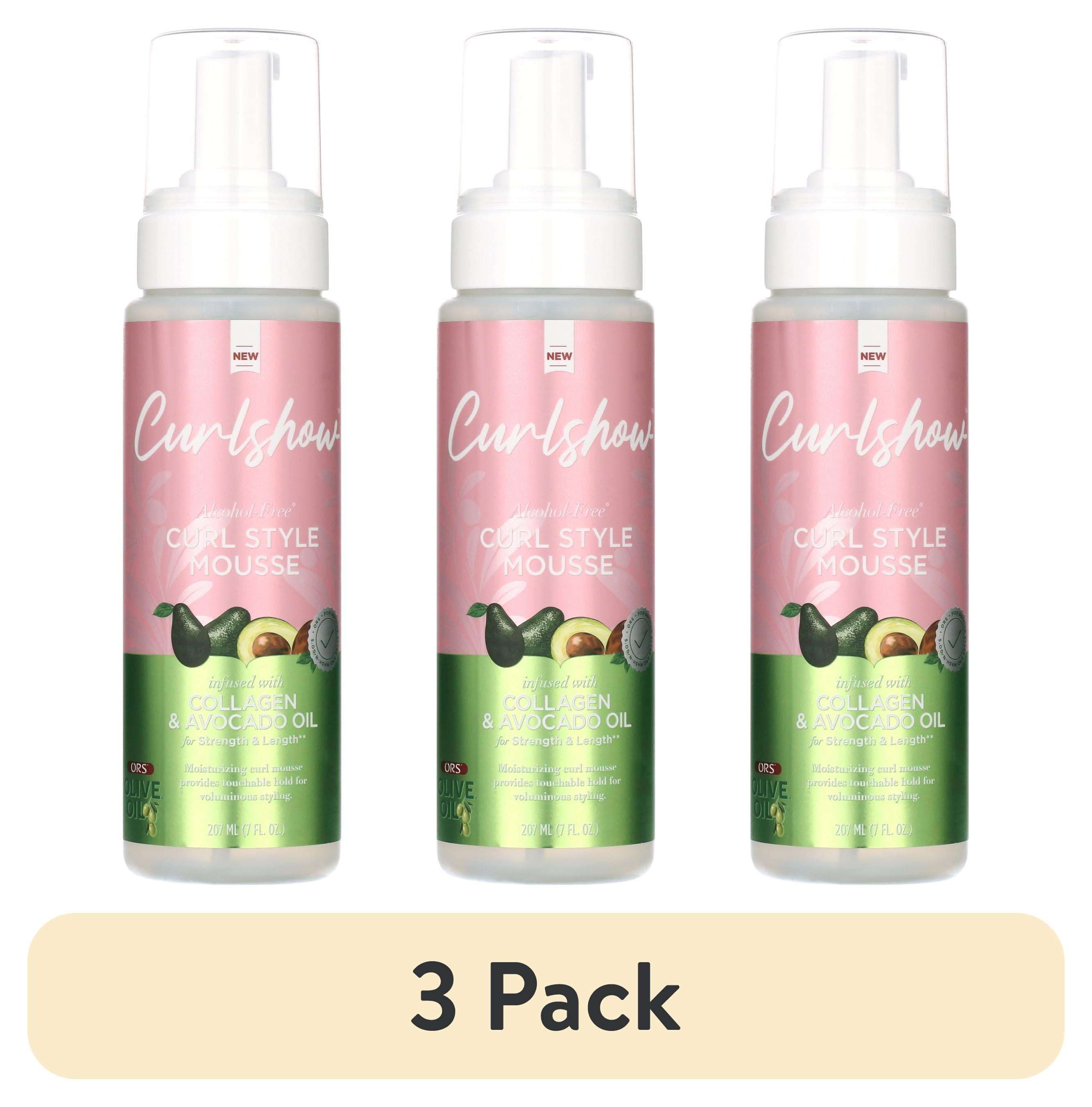 (3 pack) ORS Olive Oil Curlshow Alcohol-Free Curl Style Mousse for All ...