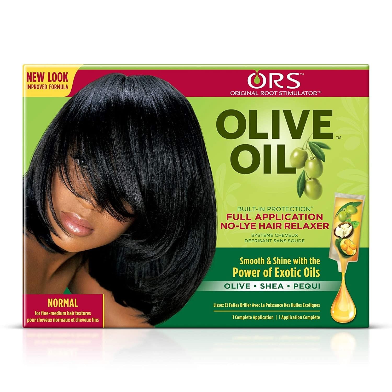 ORS Olive Oil No-Lye Hair Softener Relaxer, Normal Strength, Full ...