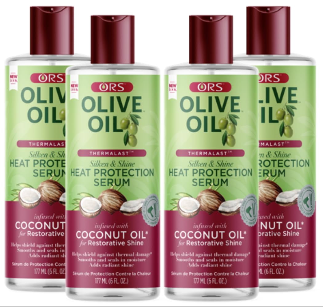 ORS Olive Oil Heat Protection Hair Serum infused with Coconut Oil for ...