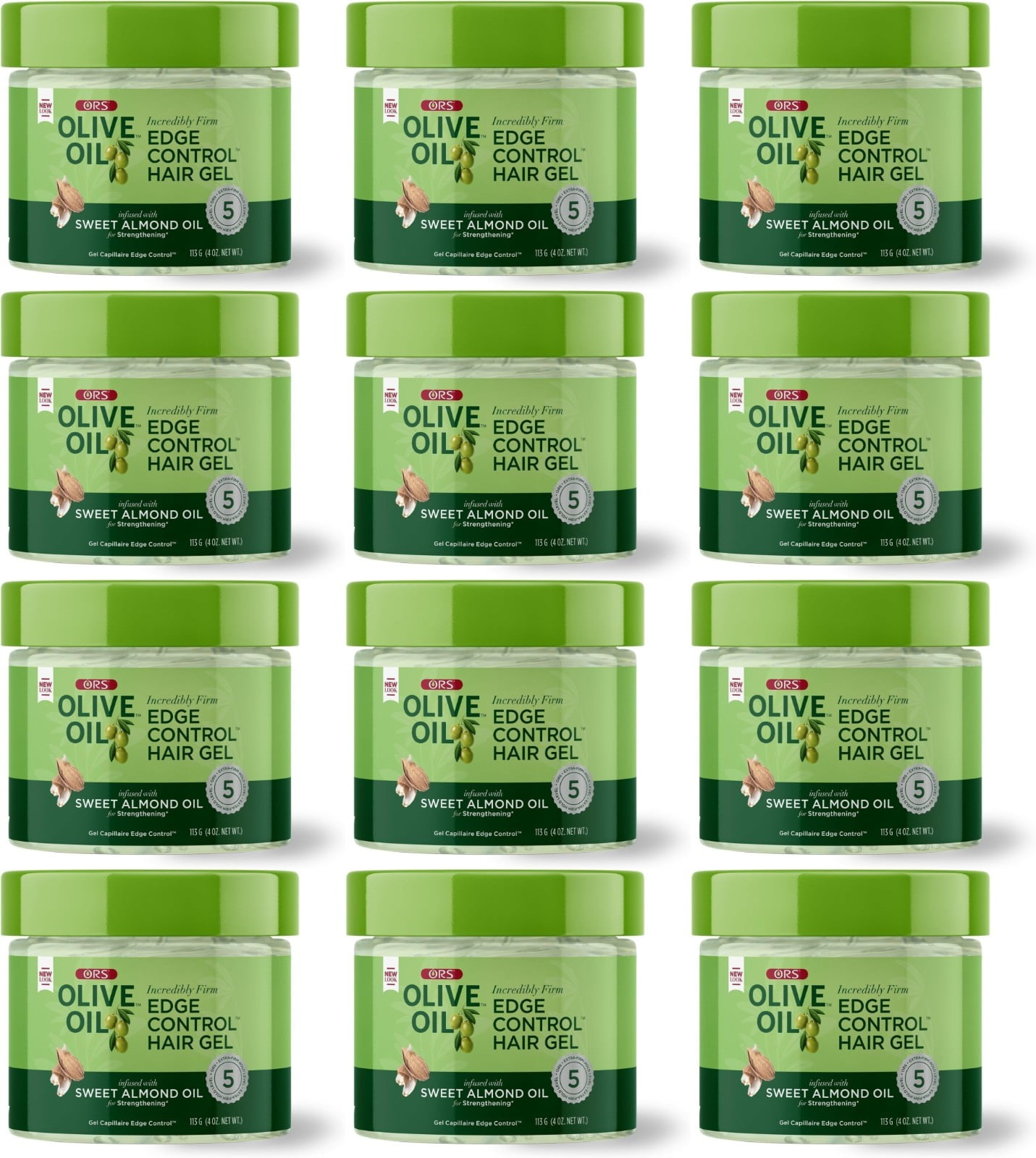 ORS Olive Oil Incredibly Firm Edge Control Hair Gel with Sweet Almond 4 ...