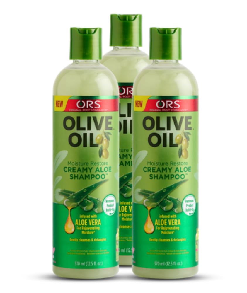 ORS Olive Oil Moisture Restore Creamy Aloe Shampoo Infused with Aleo ...