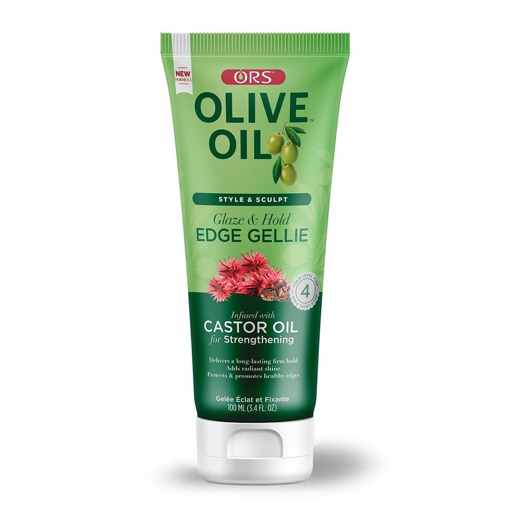 ORS Olive Oil Style and Sculpt Glaze and Hold Edge Gellie Infused with Castor Oil, 3.5 Oz ...
