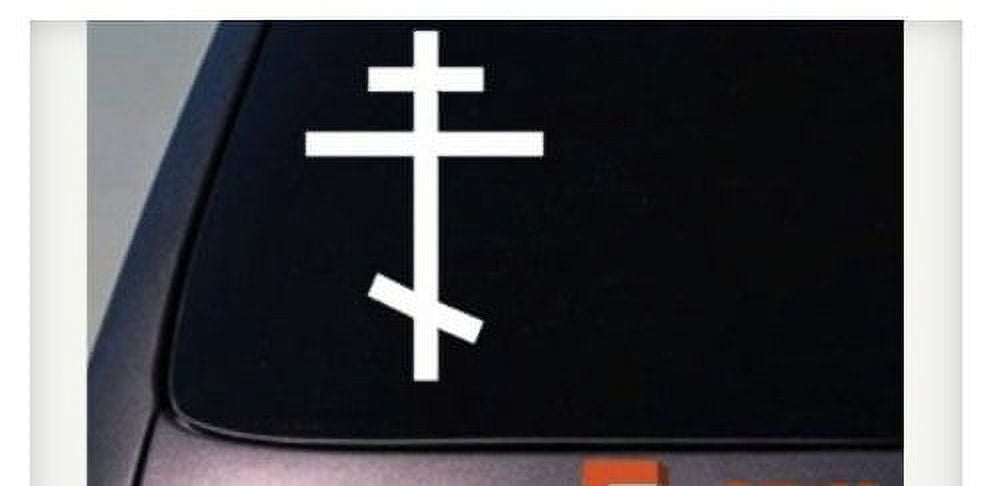 ORTHODOX CROSS (2)Stickers Christianity Vinyl Decal Russian Cross 6 ...