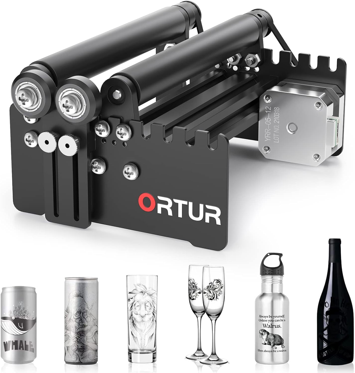 ORTUR Laser Rotary Roller, 360° Laser Engraver Y-axis Rotary Module for ...