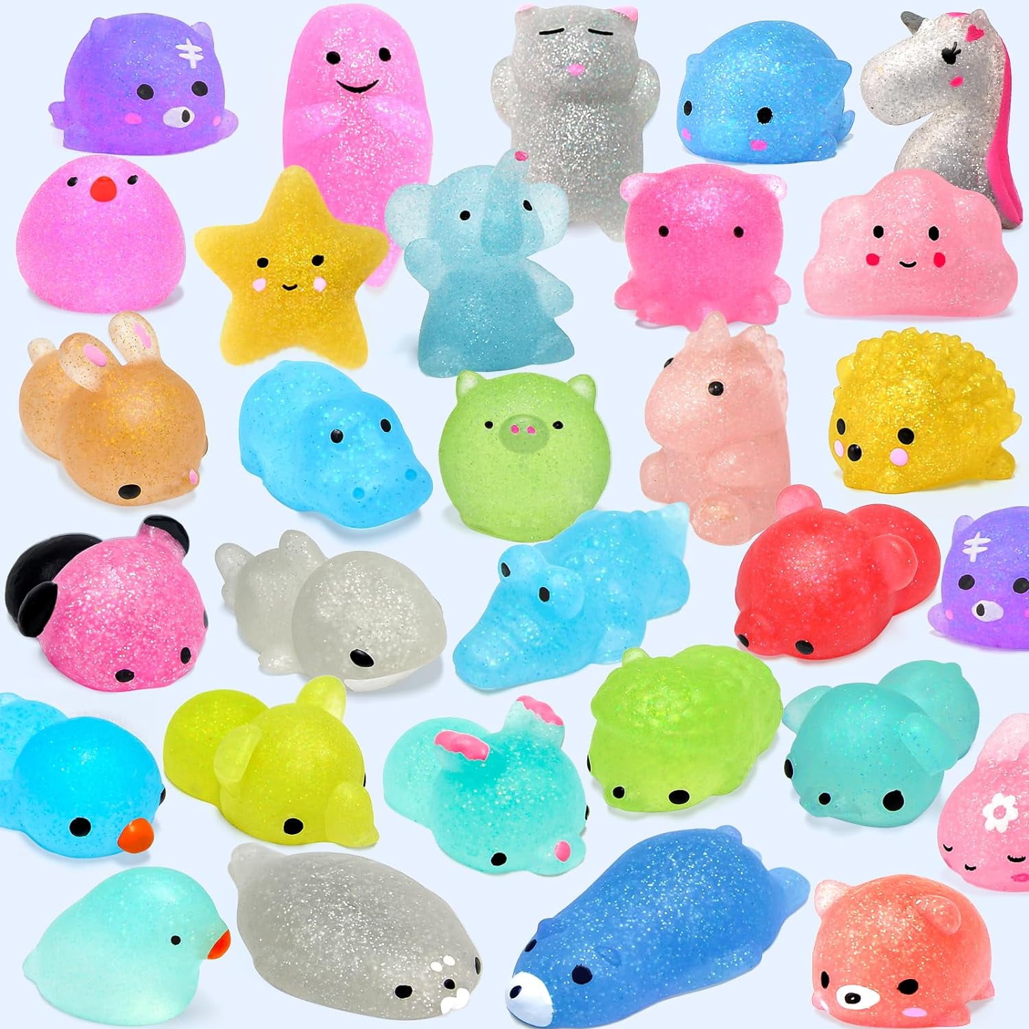 ORWINE Squishies 28pcs Mochi Squishys Toys 2nd Generation Party Favors ...