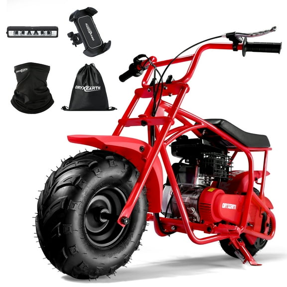 Oryxearth OGM105 Basic 4-Stroke Mini Bike, 105CC Gas Powered Dirt Bike,Off-Road Trail for Adult ...