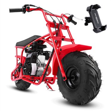 Oryxearth Mini Bike for Kids, Gas Powered 98CC 4-Stroke Dirt Bike, Red ...