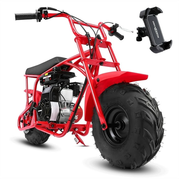 Oryxearth Upgrade 105CC 4-Stroke Mini Bike, Gas Powered Dirt Bike,Off-Road Trail for Adult, up ...