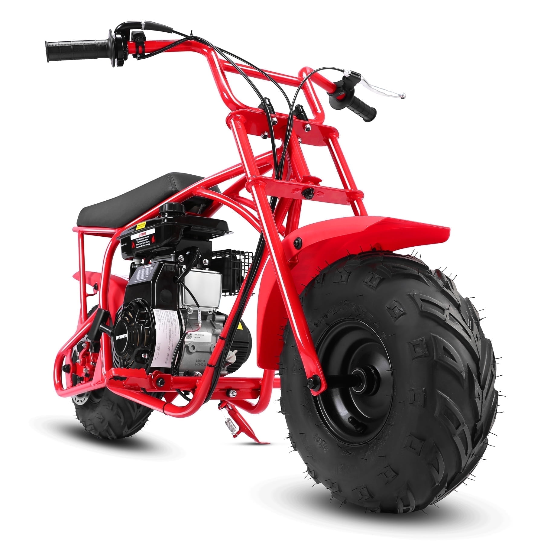 Oryxearth 105CC 4-Stroke Mini Bike, Gas Powered Dirt Bike,Off-Road Trail, 0.47gal, Red - Walmart.com