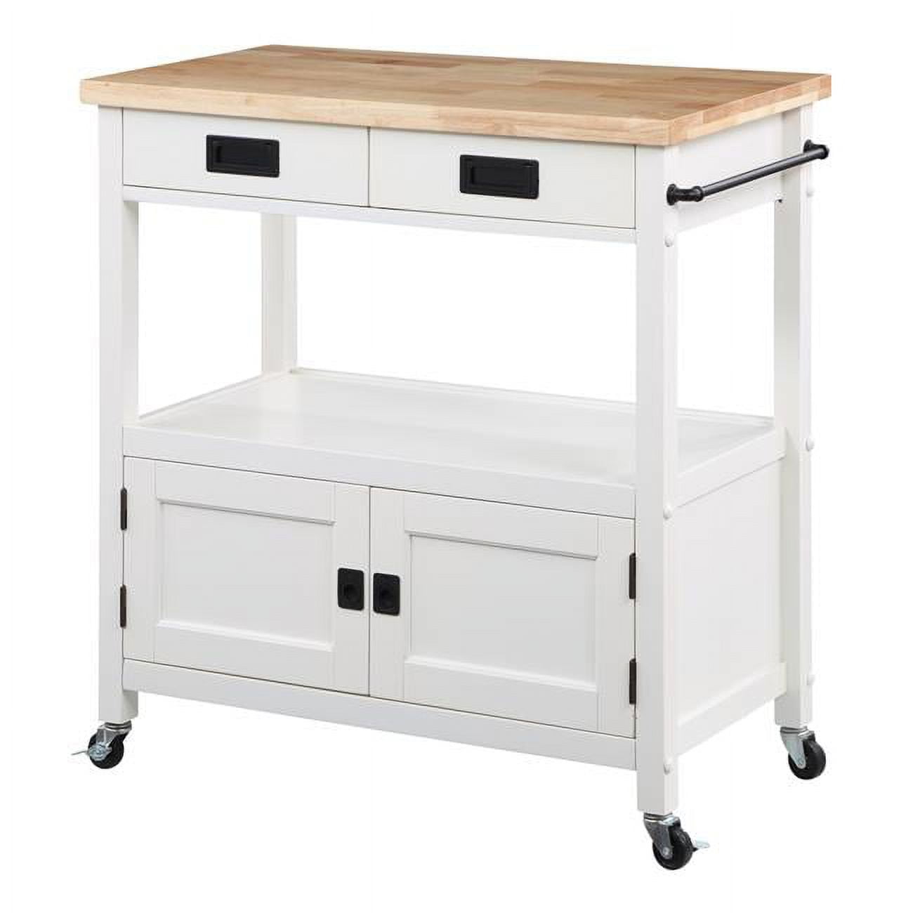 OS Home & Office Furniture Model Radford Kitchen Cart with Solid ...