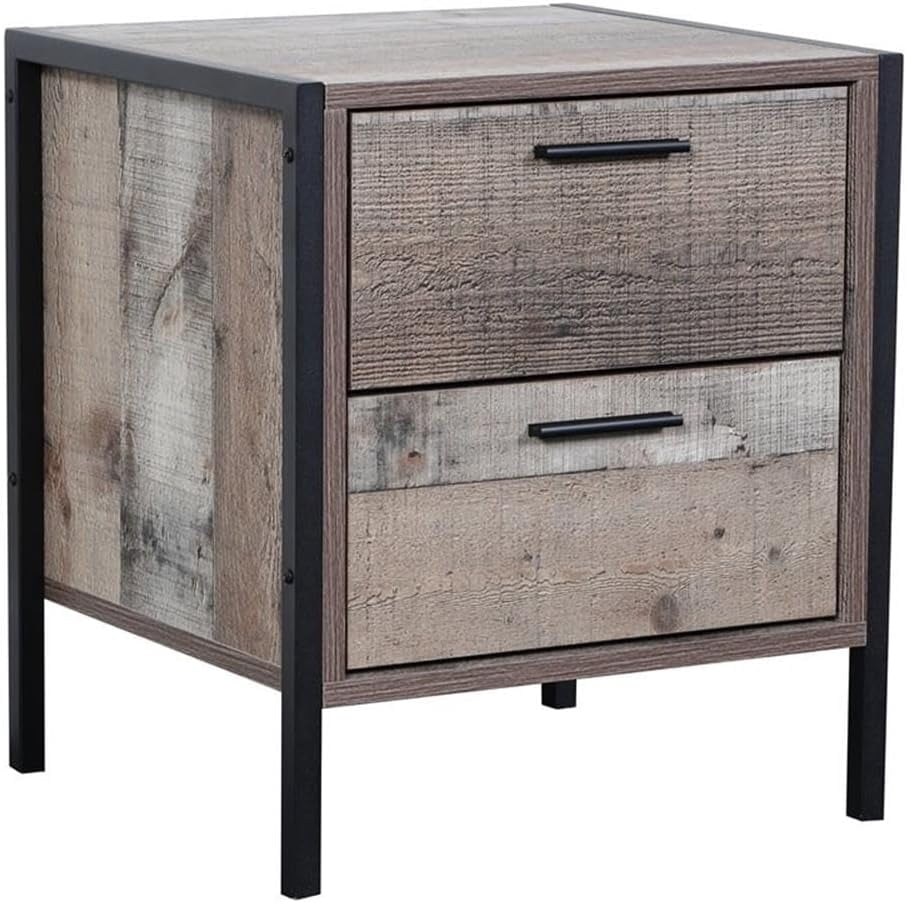 OS Home and Office Furniture Model Two Drawer Metal Frame and Legs ...