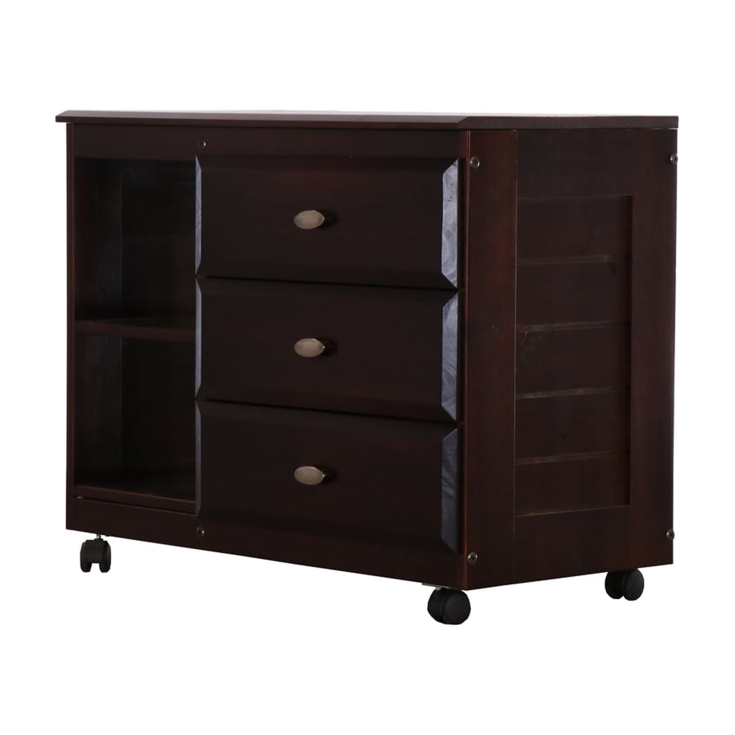 OS Home and Office Model 82904-2 Dark Espresso Chest with Three Drawers ...