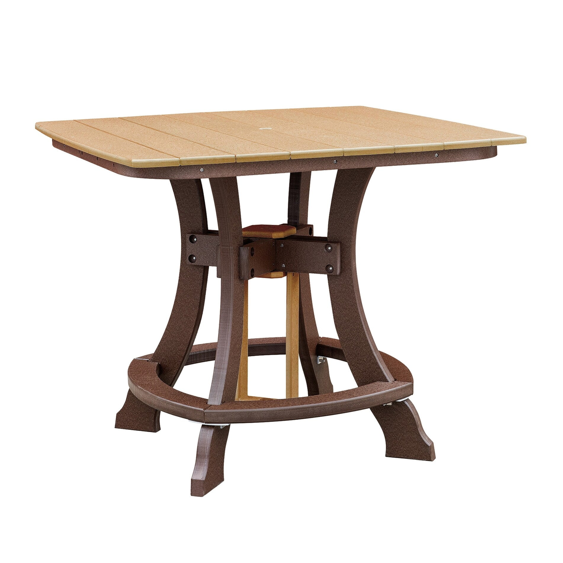 OS Home and Office Model Counter Height Square Table in Cedar with ...