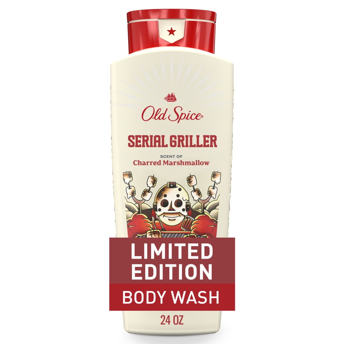 Old Spice Men's Body Wash, Serial Griller, 24 fl oz, Scent of Charred ...