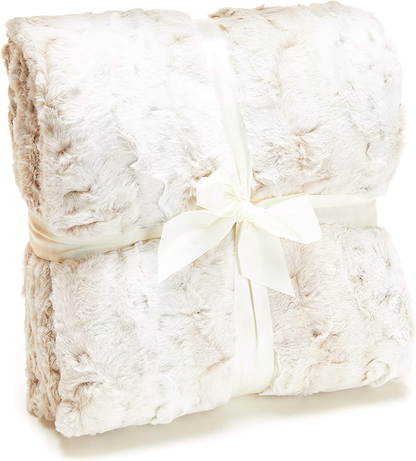 OS Minky Faux Fur Blanket-Tan Queen - Walmart.com