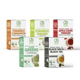 OS Organic Side Herbal Tea's Bundle of 5 boxes. (100 Tea bags) Turmeric ...