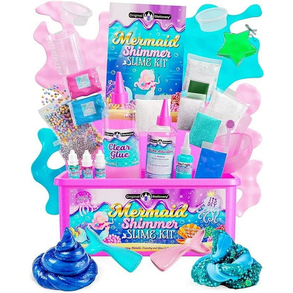 OS Original Stationery Saks Mermaid Shimmer Multicolor Slime Kit ...