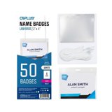 Horizontal Badge Holders 3x4 in. with Lanyard - Pack of 50 - Walmart ...