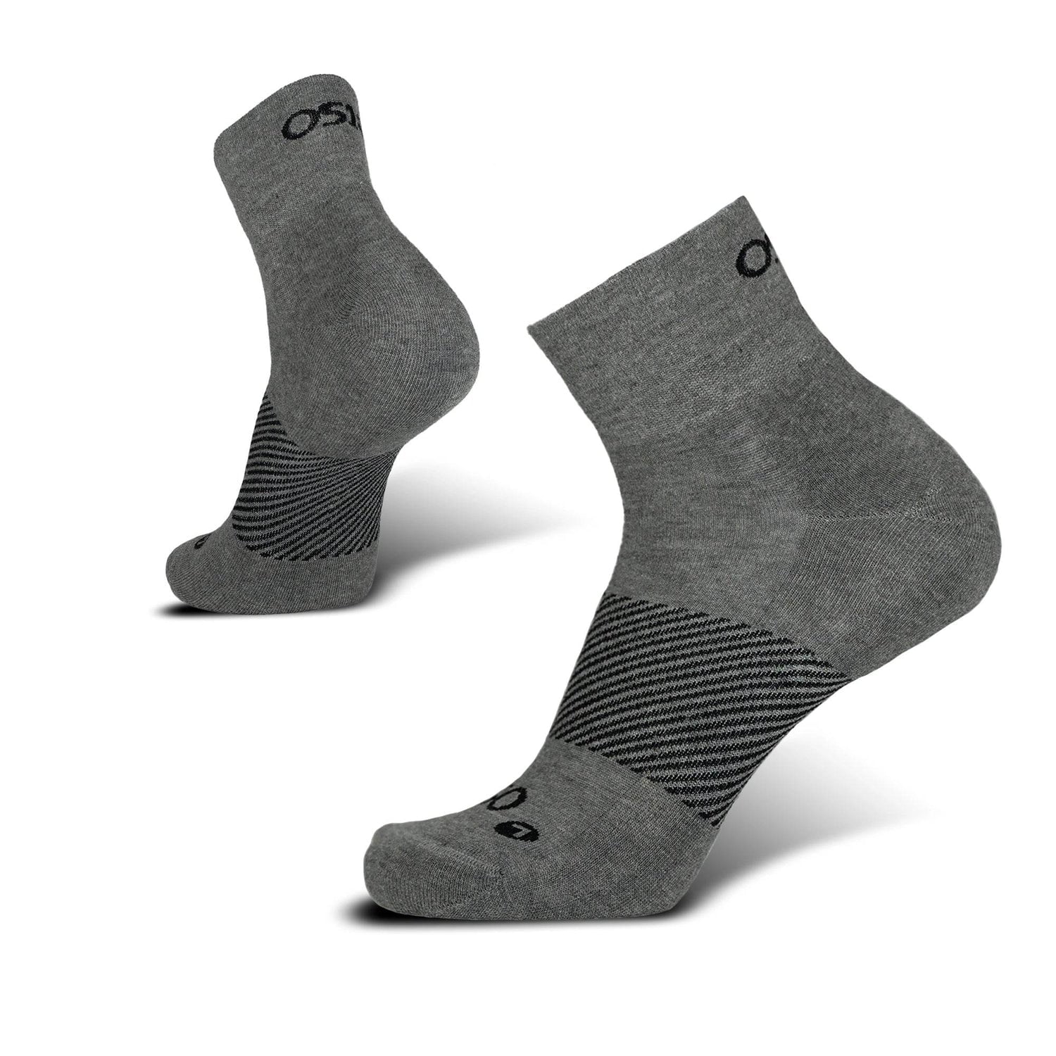 OS1st Wicked Comfort Socks | 1/4 Crew Charcoal Socks - Walmart.com