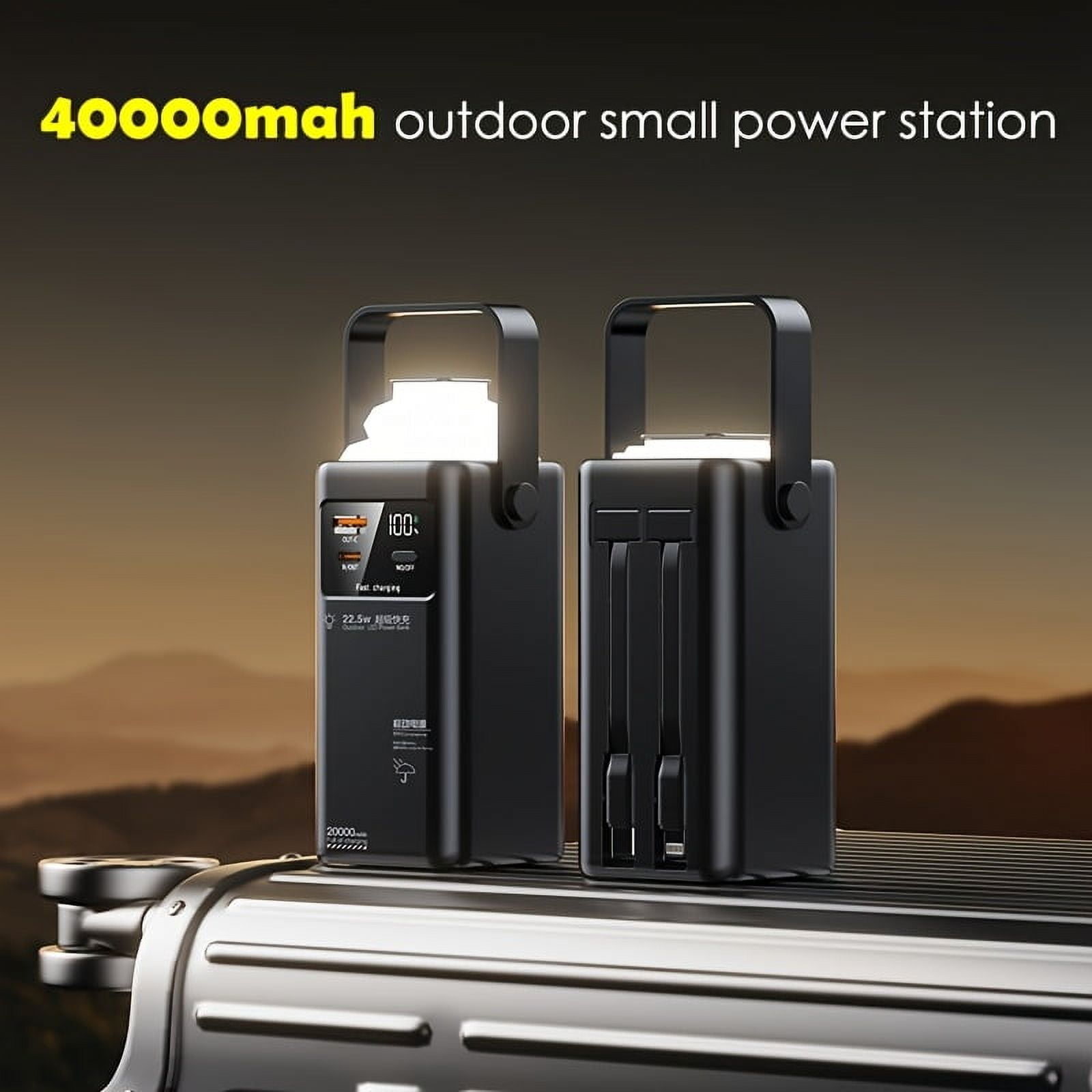 OSAIV 40000mAh Outdoor Power Station with Smart Display, Super Fast ...