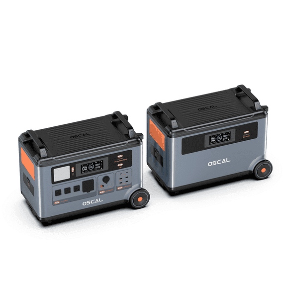 OSCAL 3000W Portable Power Station, 3600Wh LiFePO4 Solar Generator with ...