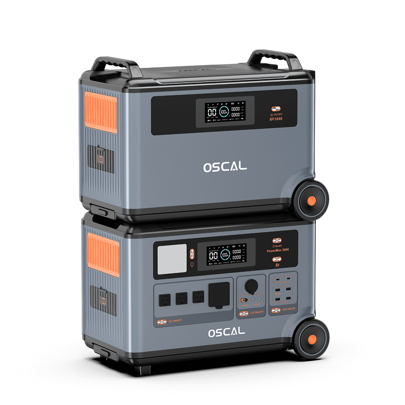 OSCAL BP3600, 3600Wh Expansion Battery, PM3600 Dedicated, No Cable ...
